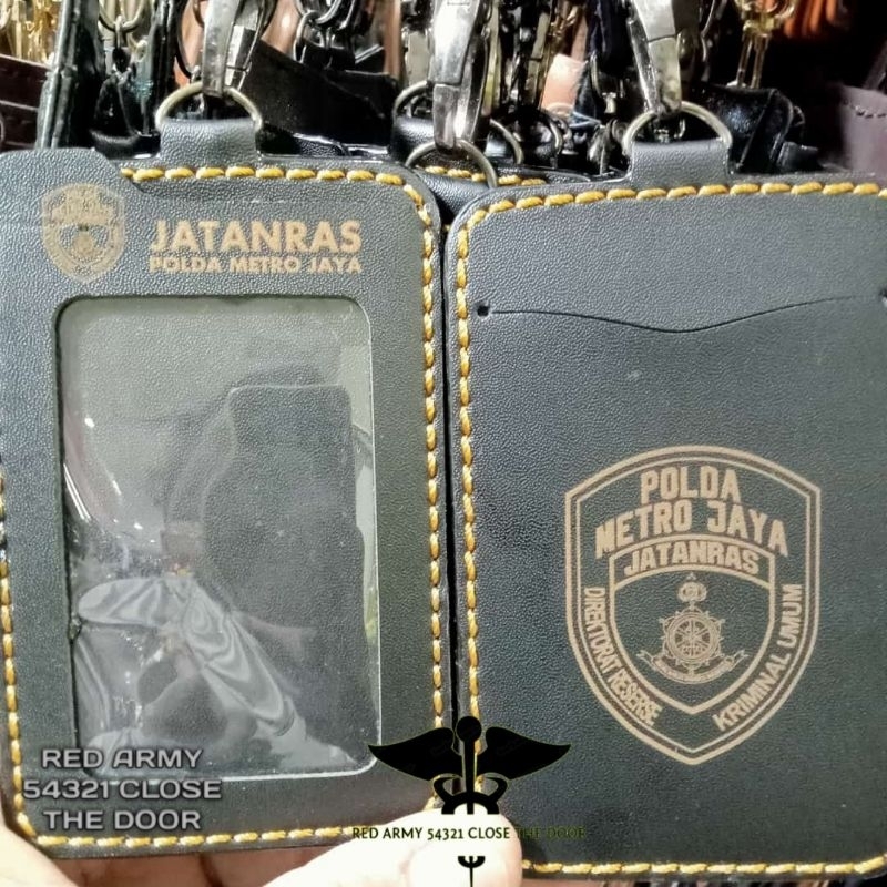 Jual ID Card Holder Tali Lanyard Name Tag Logo JATANRAS | Shopee Indonesia