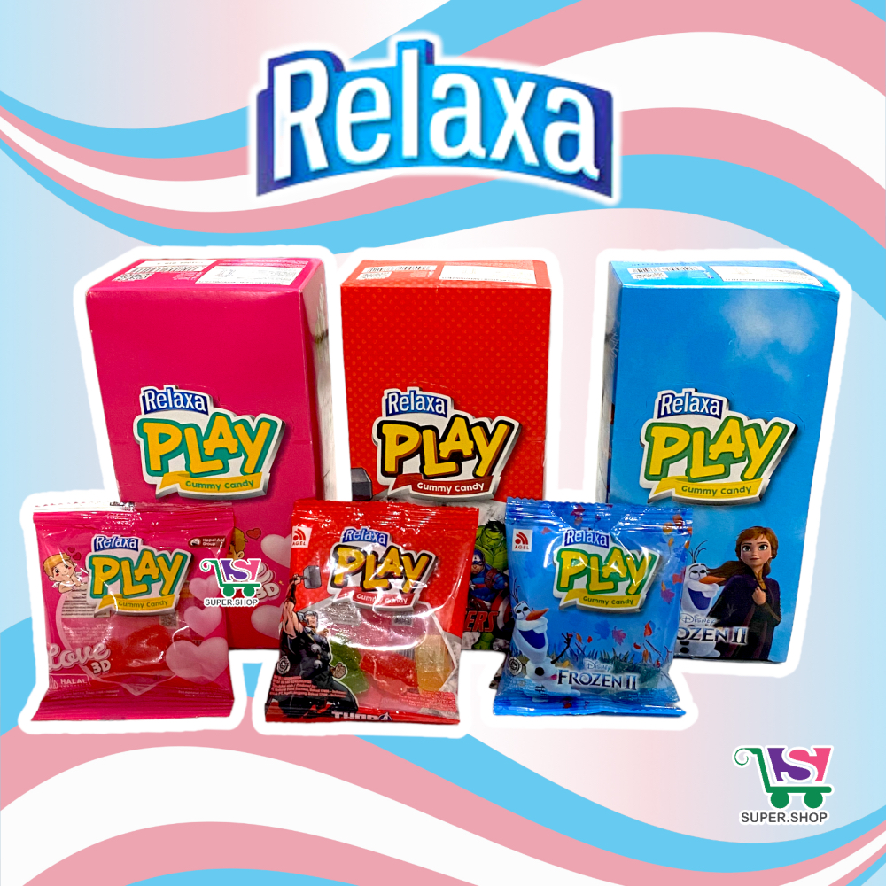 Jual Relaxa Play Permen Jeli Gummy Frozen II / Spiderman BOX isi 12 ...