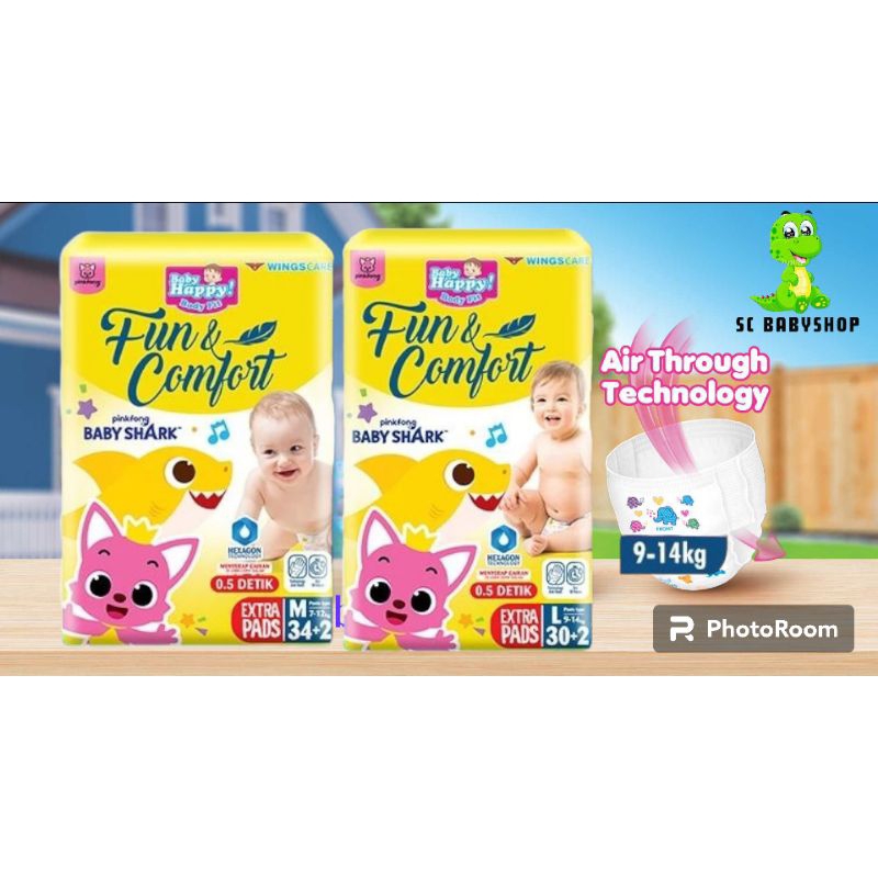 Jual BABY HAPPY PINKFONG BARU M34+2 || PINKFONG L30+2 || BABY HAPPY ...