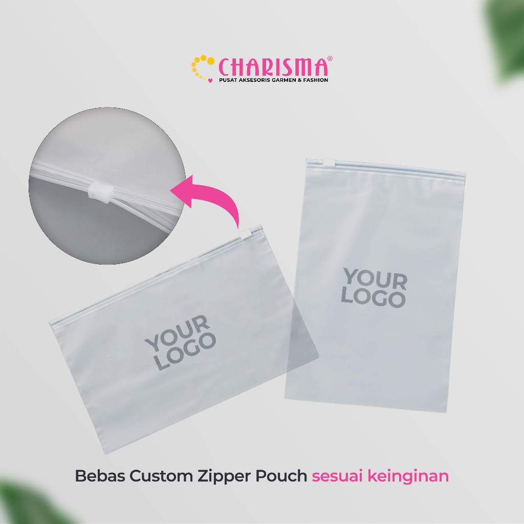 Jual Charisma Zipper Pouch Custom - Zipper Sablon / Minimal 500 Pcs ...