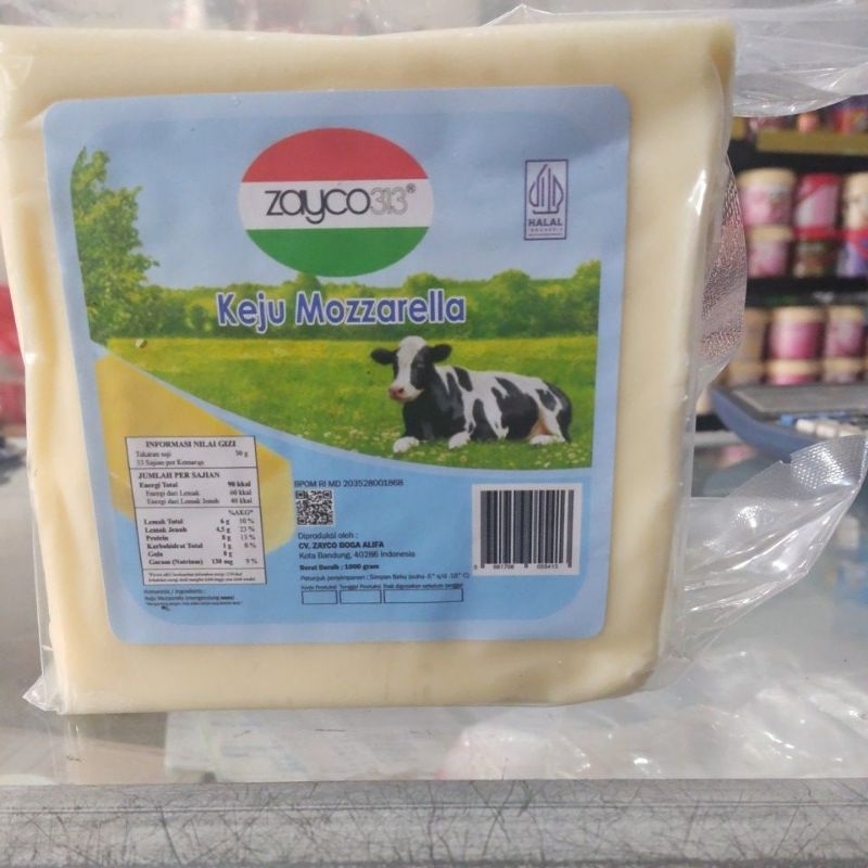 Jual keju mozarella zayco mozzarella 1kg zayco313 | Shopee Indonesia