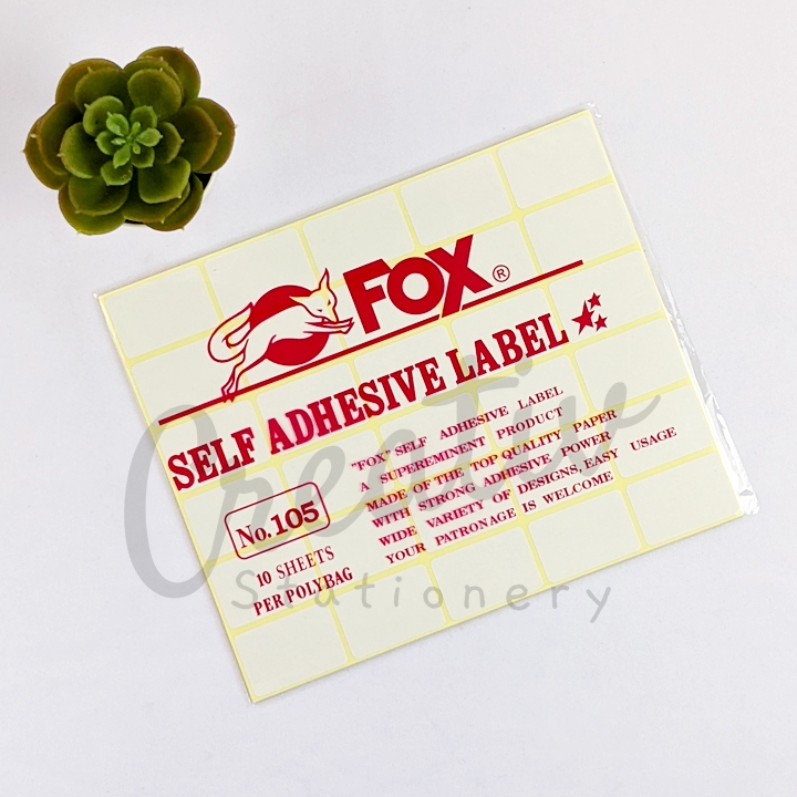Jual FOX Label Nama Label Undangan (1 pcs isi 10 lbr) | Shopee Indonesia