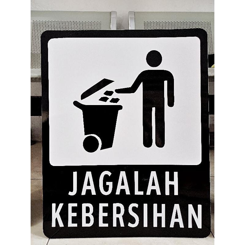 Jual Rambu-Rambu JAGALAH KEBERSIHAN | Shopee Indonesia