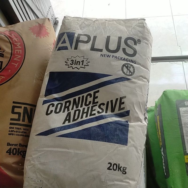 Jual Cornice aplus. Aplus cornice adhesive 1 sak 20 kg. compound gypsum ...