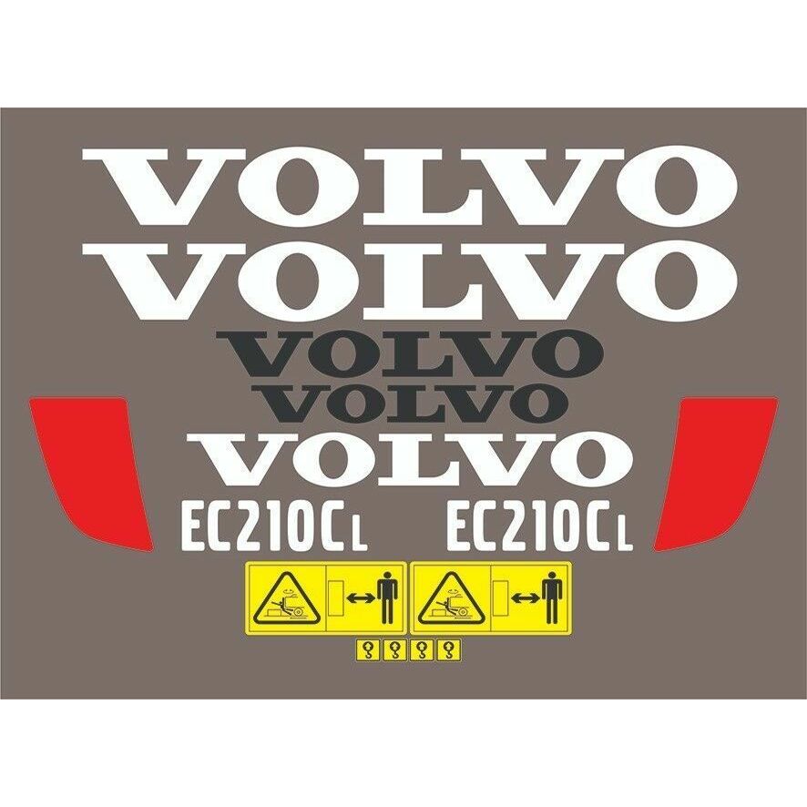 Jual sticker Volvo Excavator EC210CL Decals / Adhesives / Stickers ...