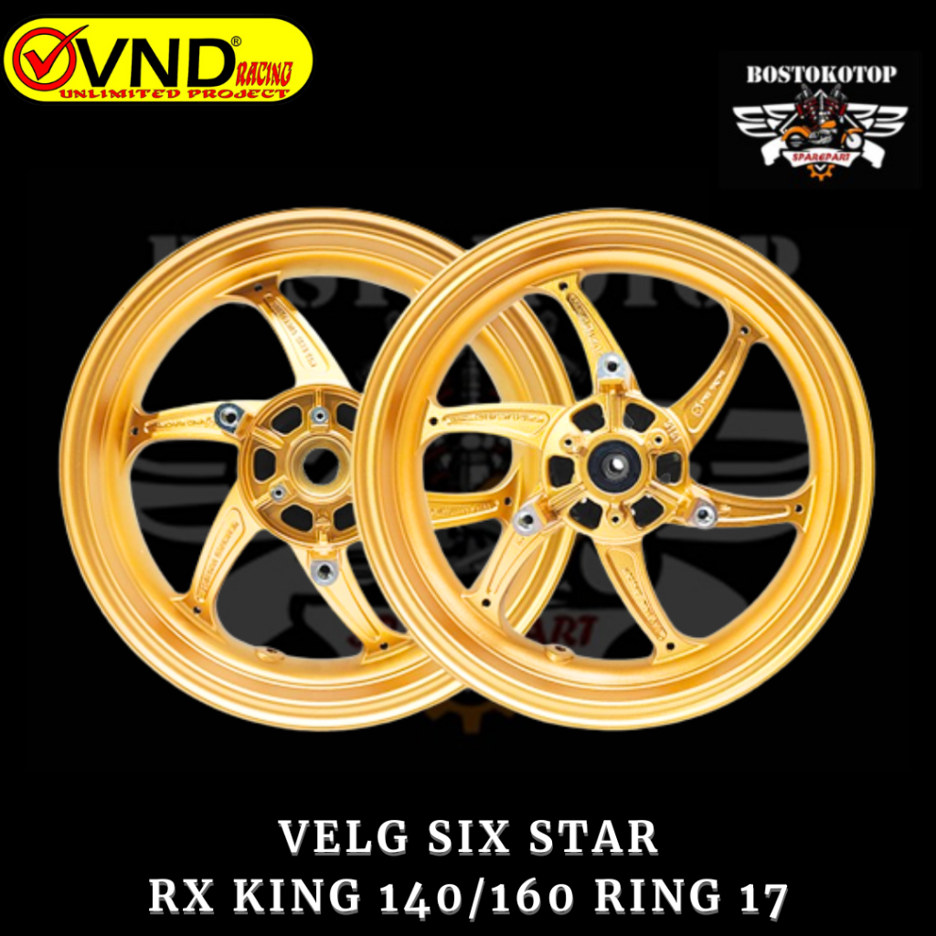 Jual VND Velg Pelg Racing Yamaha RXK RX King Tipe Six Star Palang 6 ...