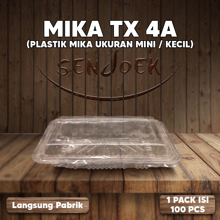Jual Mika kue 4A isi 100pcs / Mika kue ukuran 4x isi 100pcs / Mika box ...
