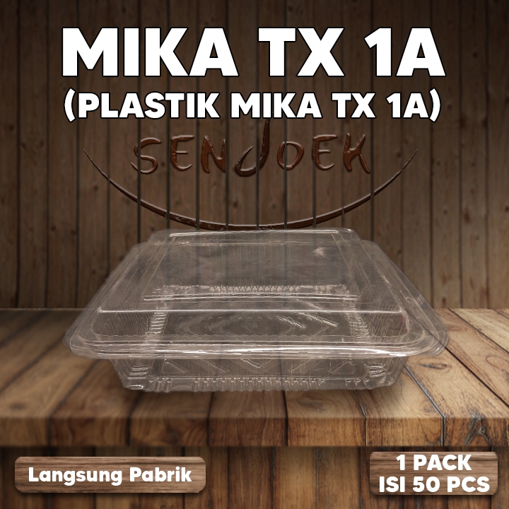 Jual Plastik mika kue ukuran 1A jumbo / mika kotak makanan besar / box ...