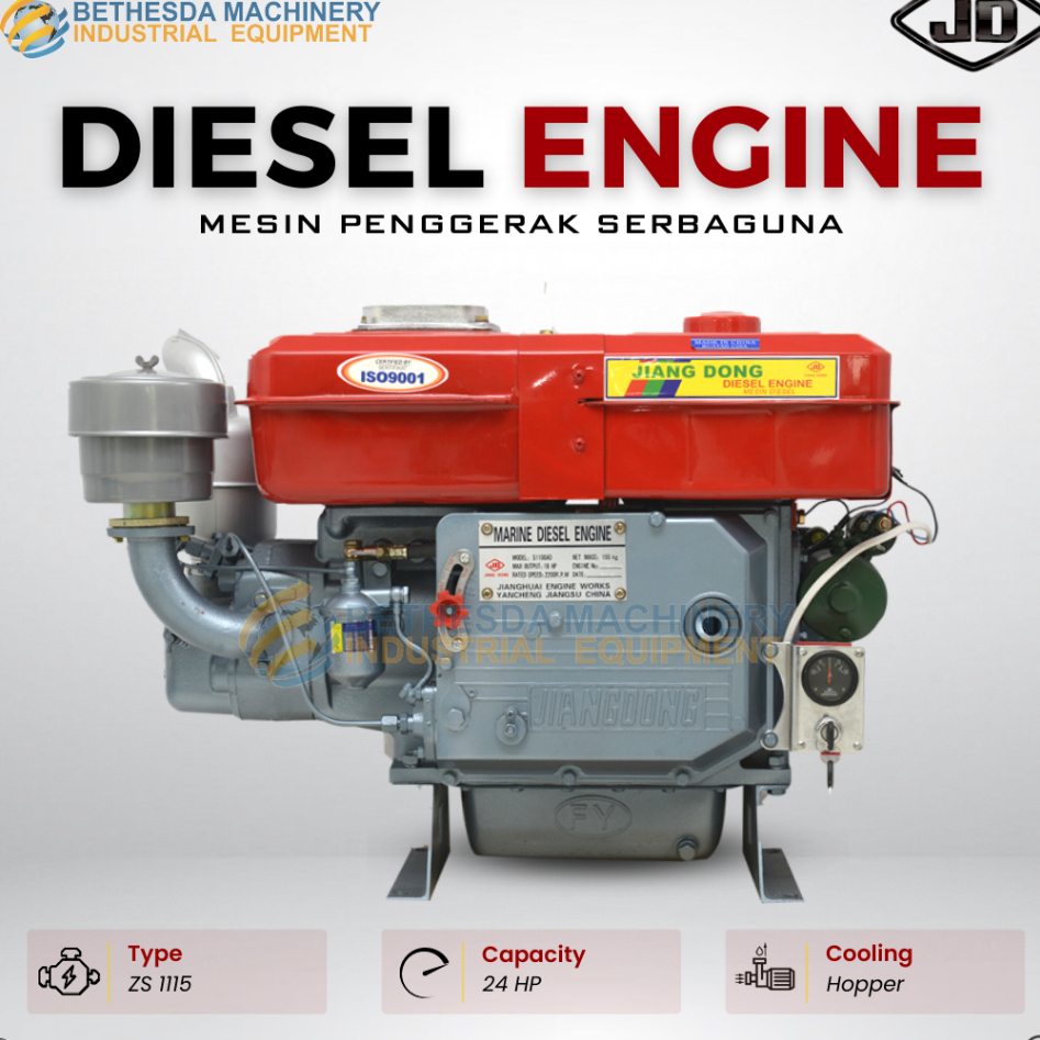 Jual Mesin Diesel 24 PK 24 Hp Penggerak Solar ZS 1115 JiangDong | Shopee Indonesia