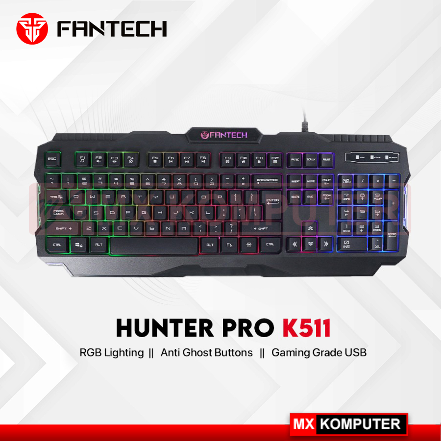 Jual Fantech Hunter Pro K511 Backlit Pro Gaming Keyboard | Shopee Indonesia