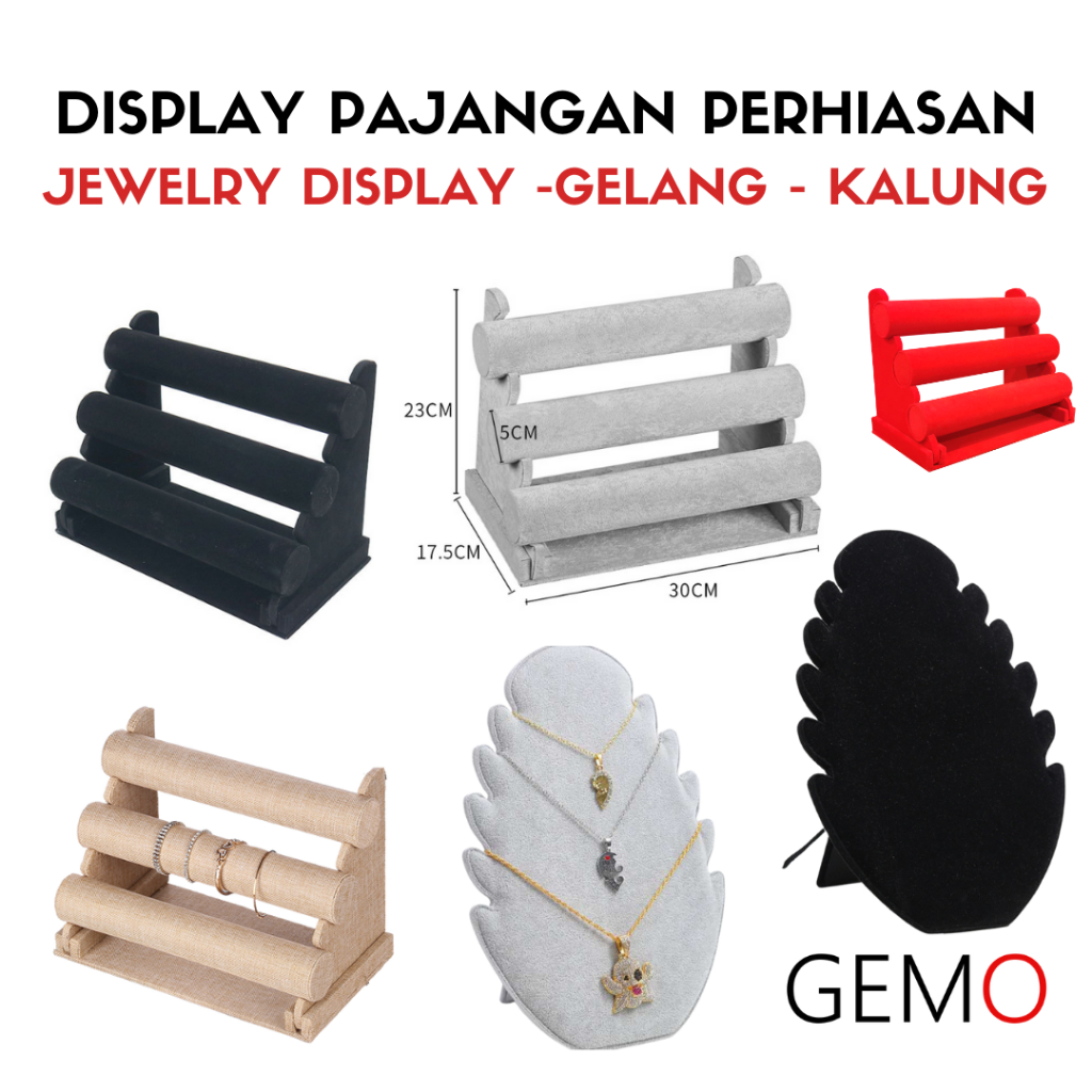 Jual Display Rak Pajangan Perhiasan untuk Gelang dan Kalung cocok untuk ...
