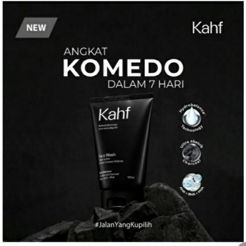 Jual Kahf Face Wash Triple Action Oil and Comedo Defense 100 ml ...