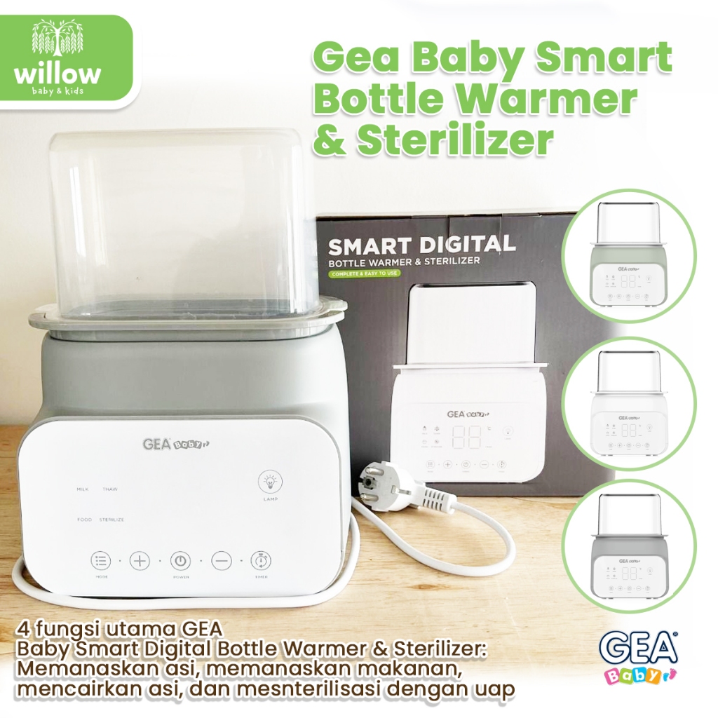 Jual Gea Baby GW-100 Smart Bottle Warmer+Sterilizer - Sterilizer & Warmer | Shopee Indonesia