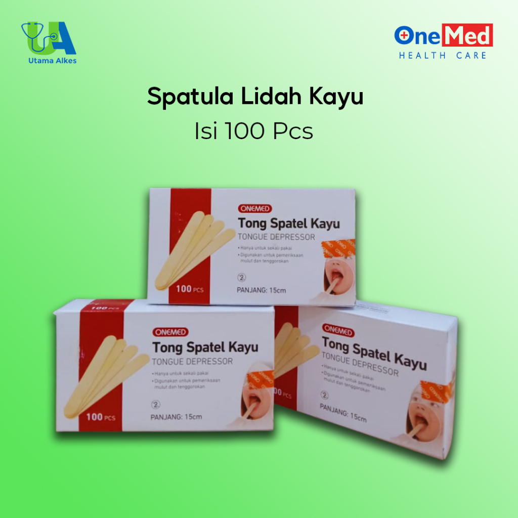 Jual Wooden Tongue Spatel | Spatula Lidah | Tongue Spatula Kayu | isi ...