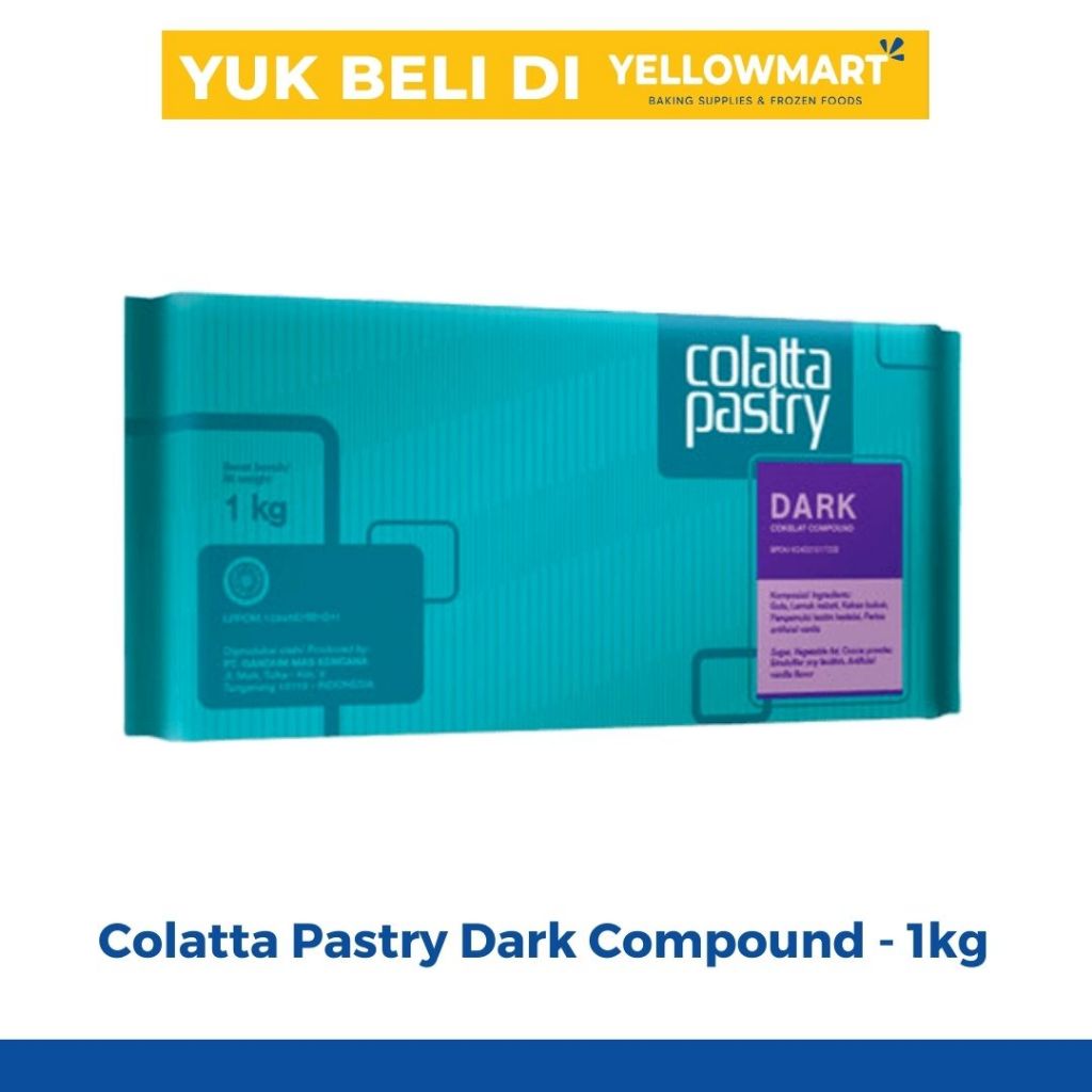 Jual COLATTA PASTRY DARK 1kg - Cokelat Batangan Khusus Pastry | Shopee ...