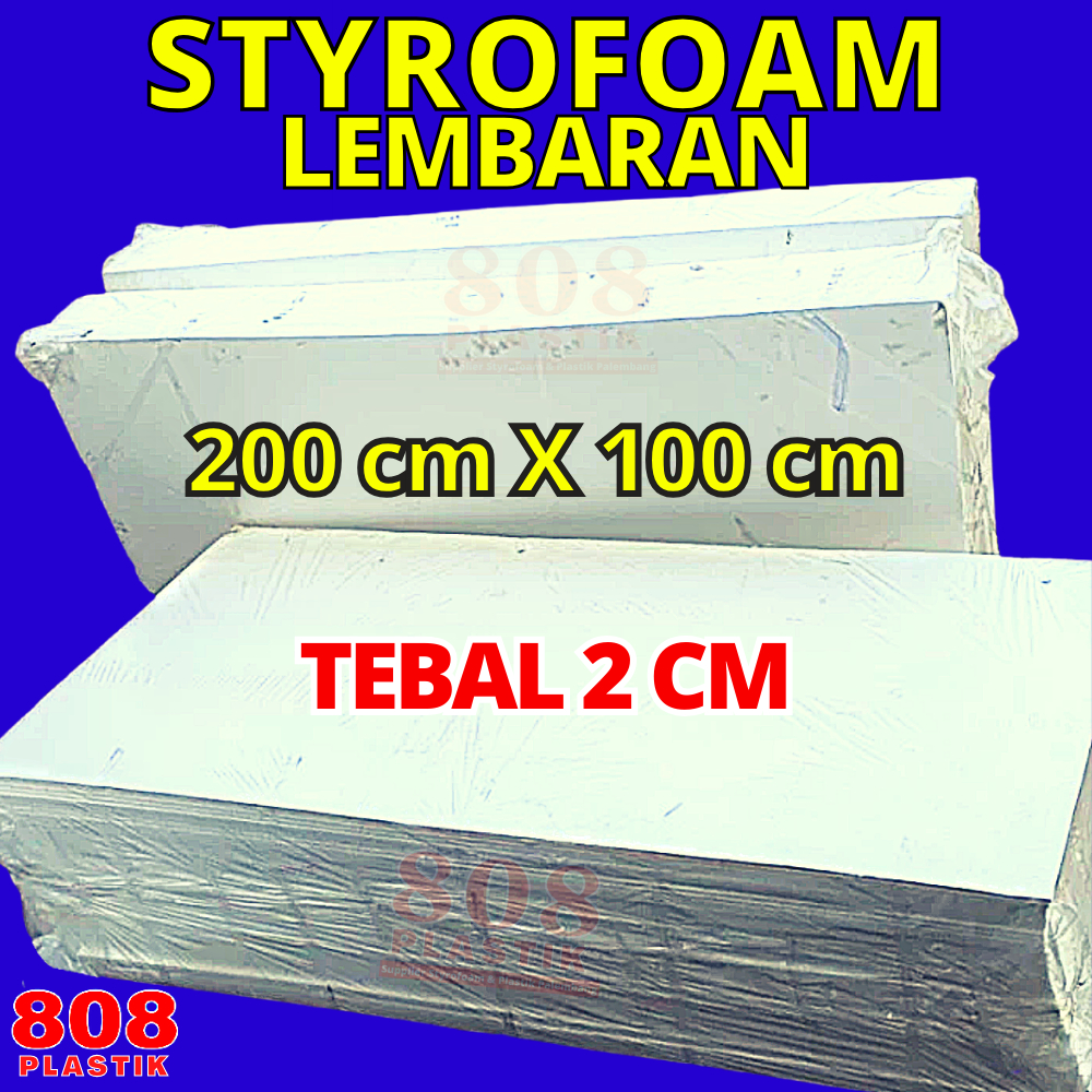 Jual Styrofoam EPS Lembaran 200 X 100 CM Tebal 2 CM Sterofoam Lembar Sheet Keping | Shopee Indonesia