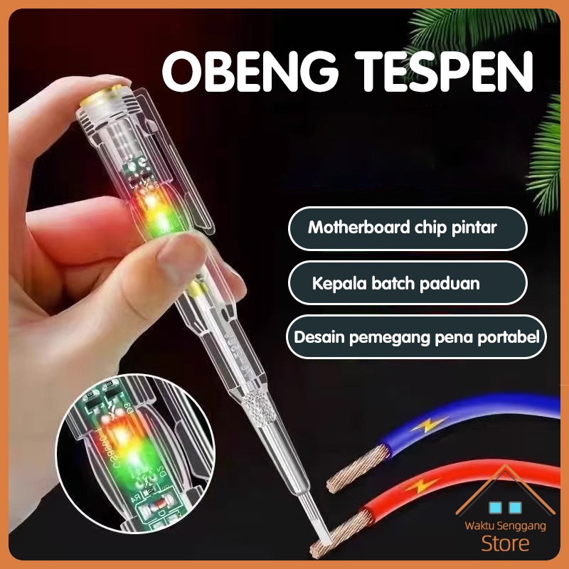 Jual TesPen Dual LED/Obeng Tester TesPen/Obeng Tes with Indicator ...