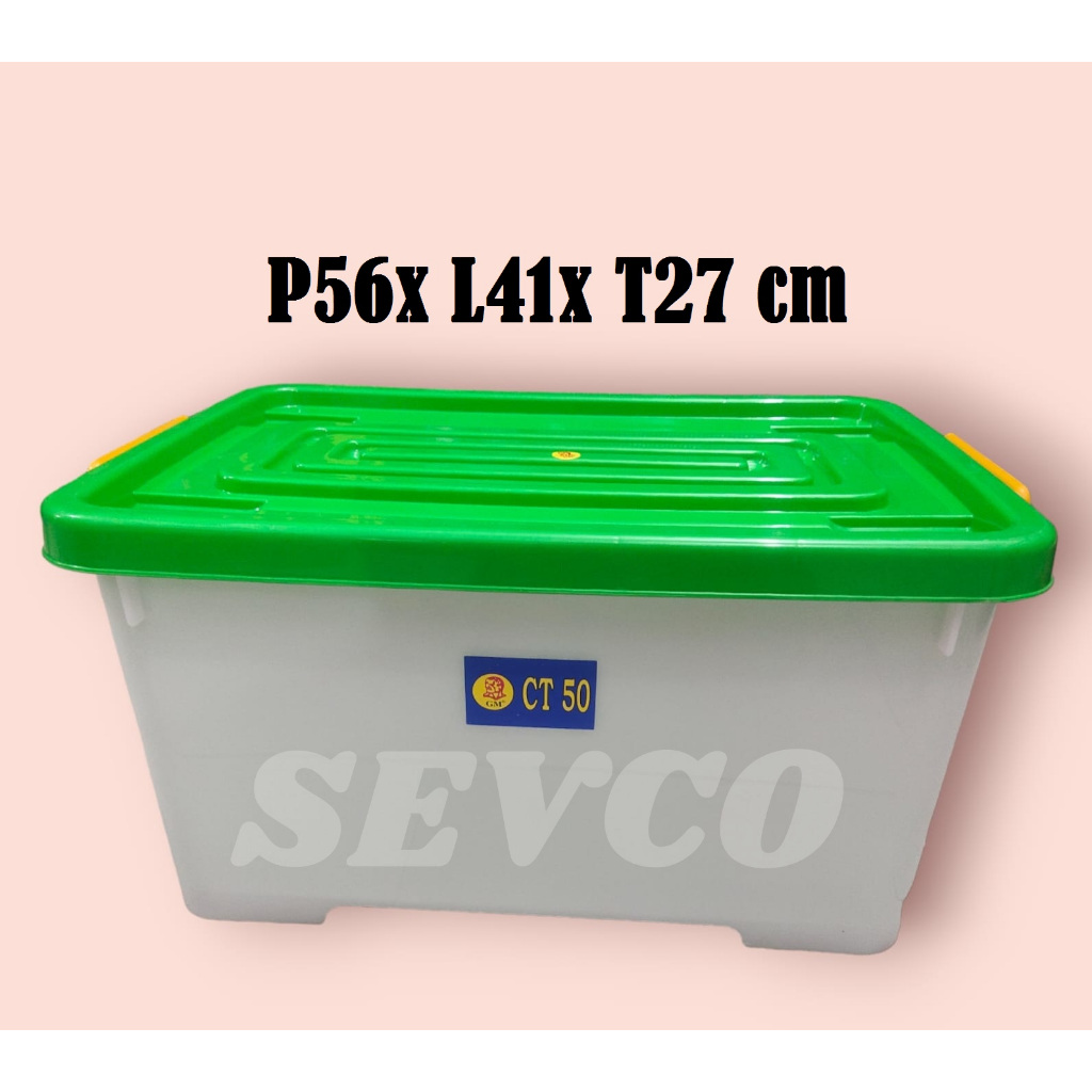 Jual Container Box CT-50 GM / Kotak penyimpanan Serbaguna 50L | Shopee ...