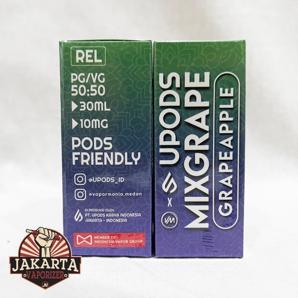 Jual UPODS MIX GRAPE GRAPE APPLE PODS FRIENDLY 30ML 10MG BY UPODS ...