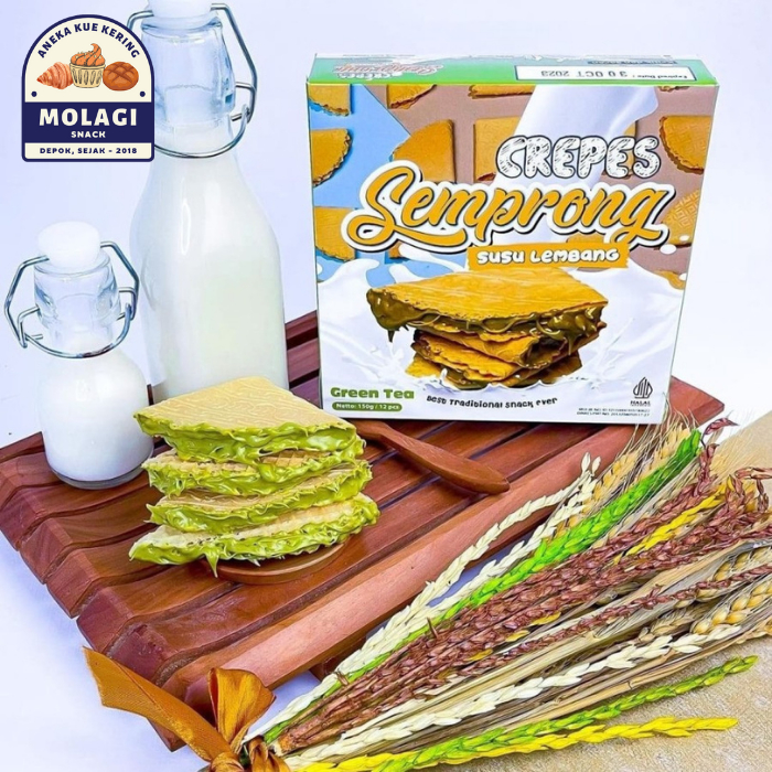 Jual Kue Crepes Semprong Susu Lembang (isi 12 pcs) - Molagi Snack ...