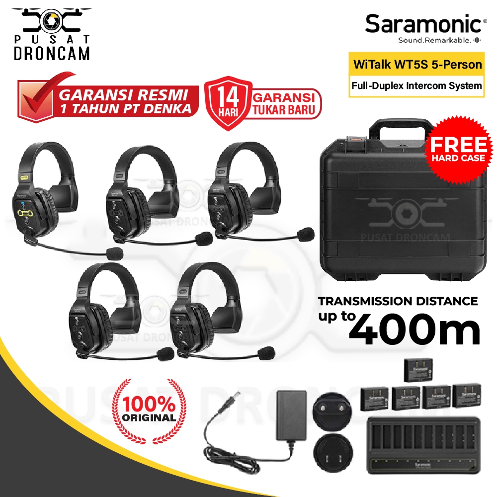 Jual Saramonic WiTalk WT5S 5-Person Full-Duplex Intercom System WT 5S ...