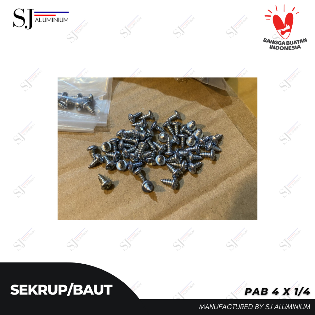 Jual #4x1/4 - Sekrup / Skrup / Screw / Baut Tapping Taping - PAB P+AB 4 ...
