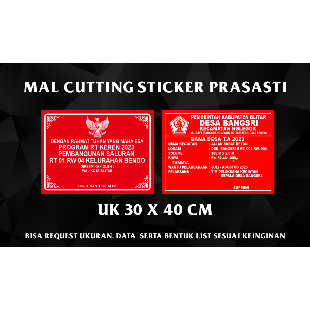 Jual cutting sticker mal prasasti | Shopee Indonesia