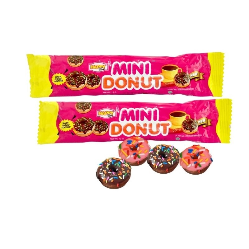 Jual Mini Donuts Happy Time harga ecer 500 isi 20pc | Shopee Indonesia