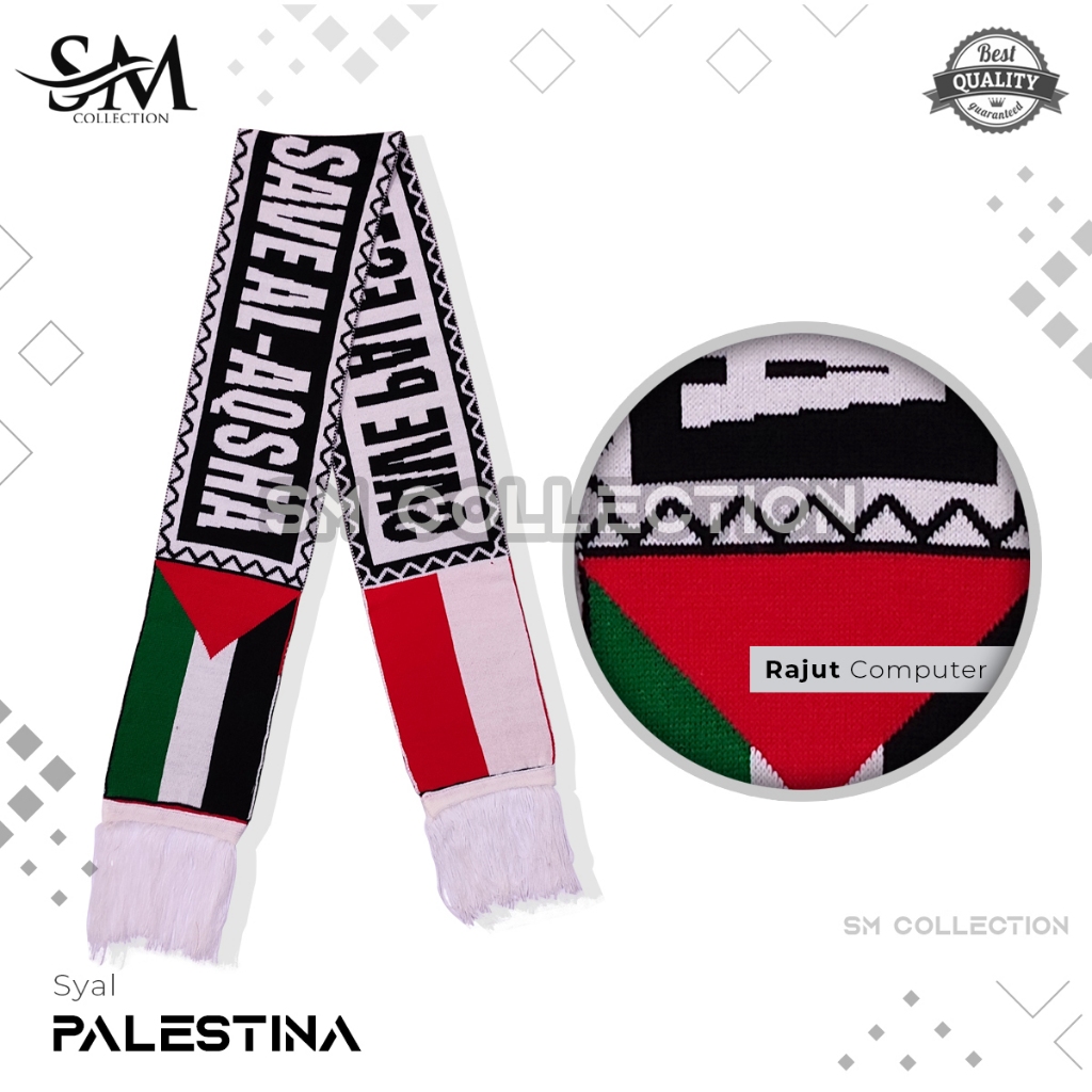 Jual SMCollection - Syal Bendera Palestina | Shopee Indonesia