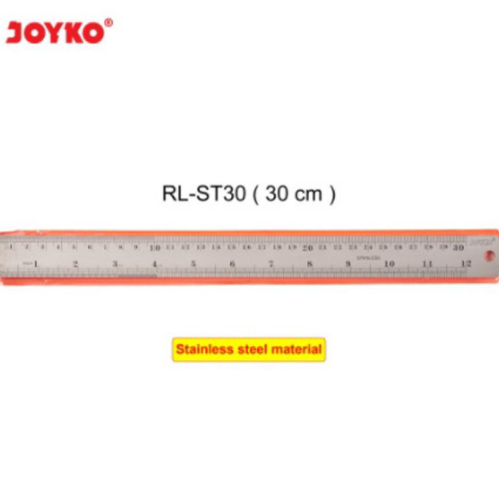 Jual Dijual Penggaris Besi Stainless Joyko RL-ST30/30 cm ( 1pcs ...
