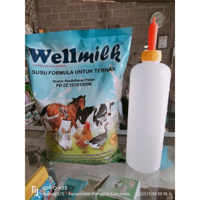Jual Paket Susu Wellmilk + Botol Anak Kambing Sapi Domba/Anak Cemple ...