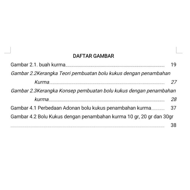 Jual PEMBUATAN DAFTAR ISI, DAFTAR TABEL, DAFTAR GAMBAR DLL | Shopee ...
