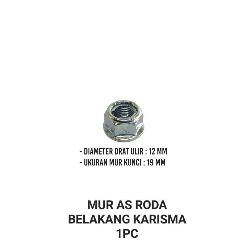 Jual Mur As Roda Belakang 12mm Kunci ''19 (Harga Per 1 Biji) - Mor Baut ...