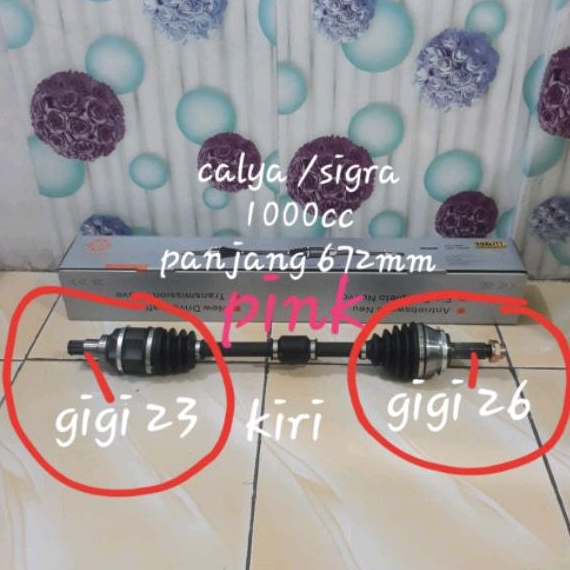 Jual Drive Shaft Cv Joint Assy As Roda Depan Komplit Calya Sigra 1000cc Kiri | Shopee Indonesia