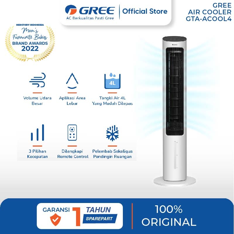 Jual GREE AIR COOLER TOWER FAN 4 LITER - AIR COOLER GREE GTAAC00L4 ...