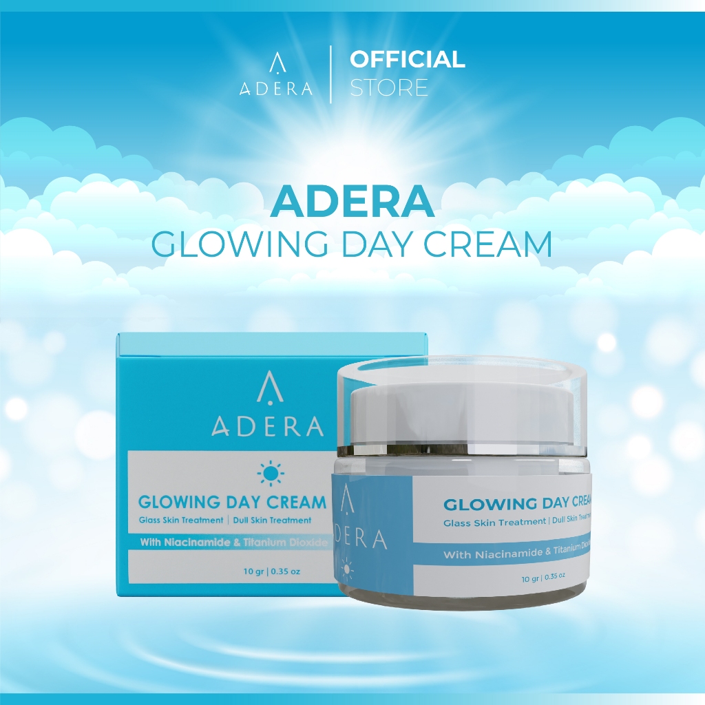 Jual PAKET BUNDLING Adera Krim Pagi/Siang Wajah Glowing Putih Bersih Bebas Jerawat Kusam Flek ...