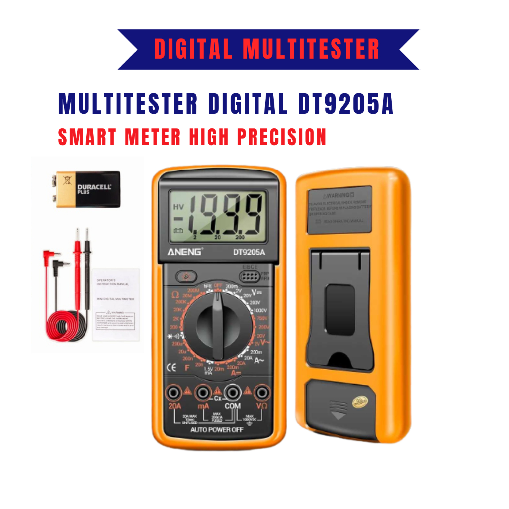 Jual Digital Multitester ANENG DT9205A Electrical Tester | Shopee Indonesia