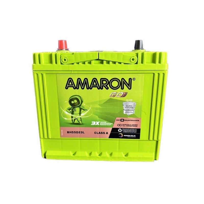 Jual AKI MOBIL 55D23L AMARON GO | Shopee Indonesia
