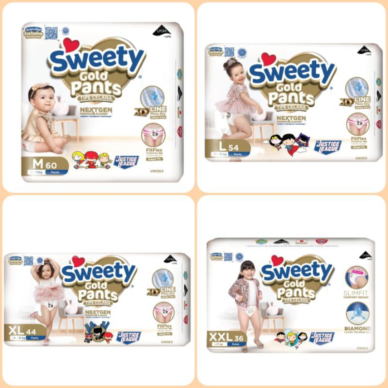 Jual Sweety Gold Pants S66 / M60 / L52 / XL44 / XXL36 | Shopee Indonesia