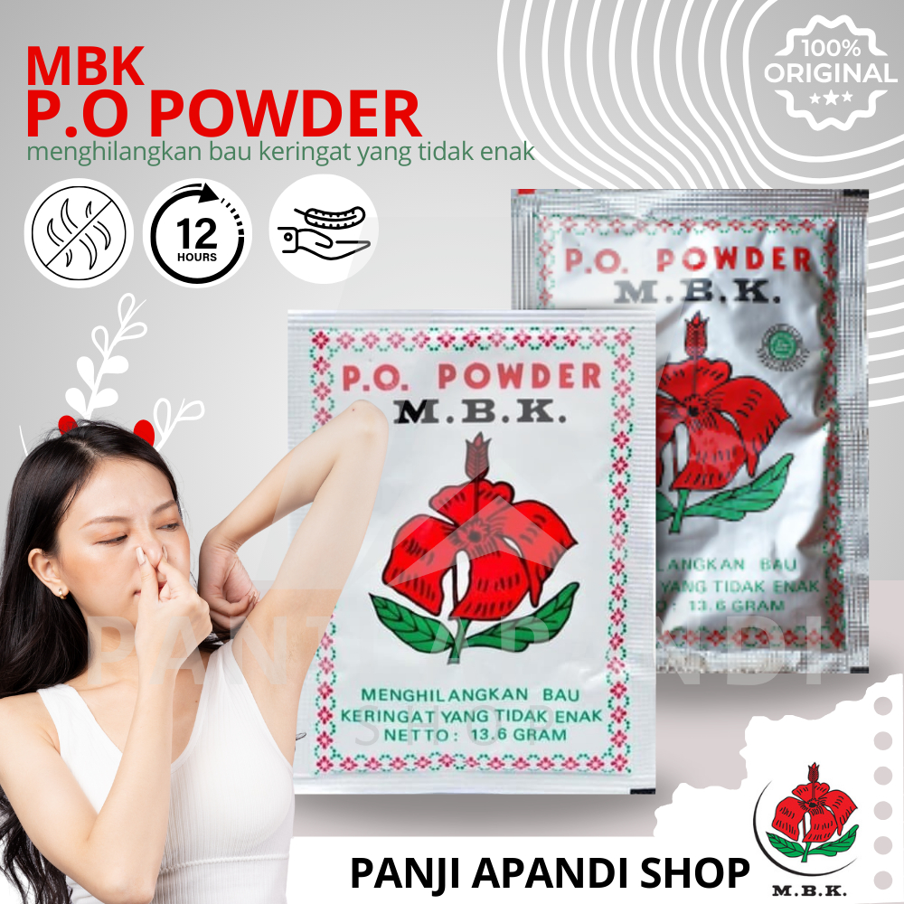 Jual Bedak MBK Powder Putih 13.6g - Penghilang Bau Badan & Keringat, Bedak MBK Super Original ...
