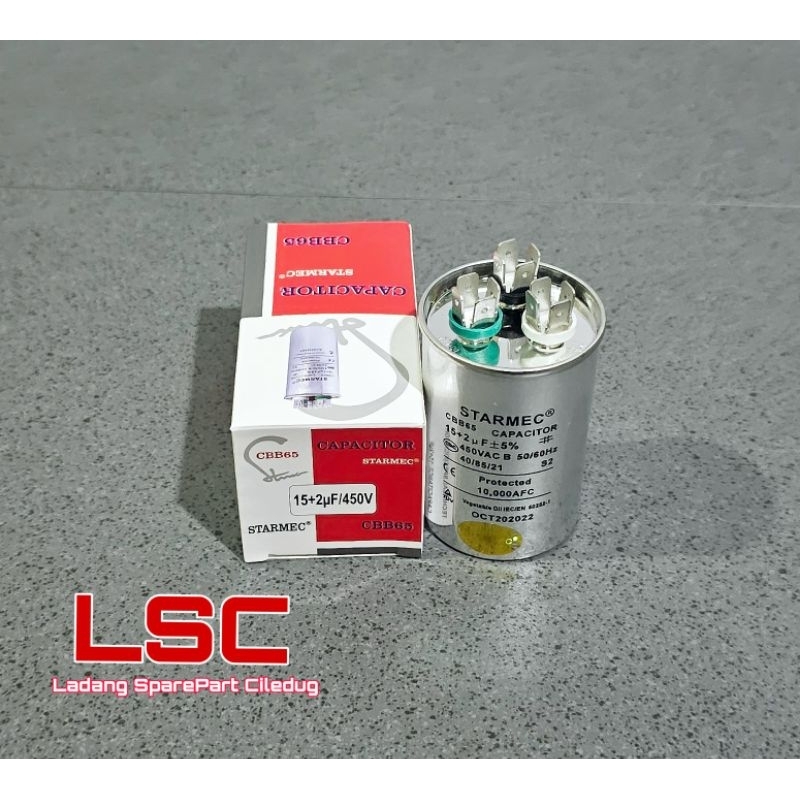Jual Kapasitor Ac LG 1/2 PK 15+2 Mikro Capasitor Ac 15 2 Uf 15 - 2 ...