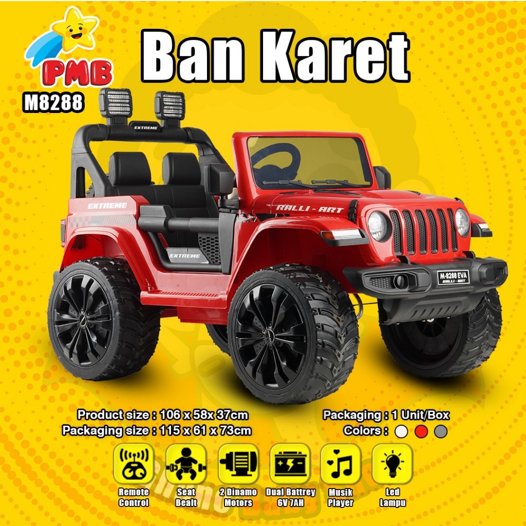 Jual MOBIL AKI M8288 OFF ROAD DUAL BATERAI RALLY ART BAN EVA (KARET ...