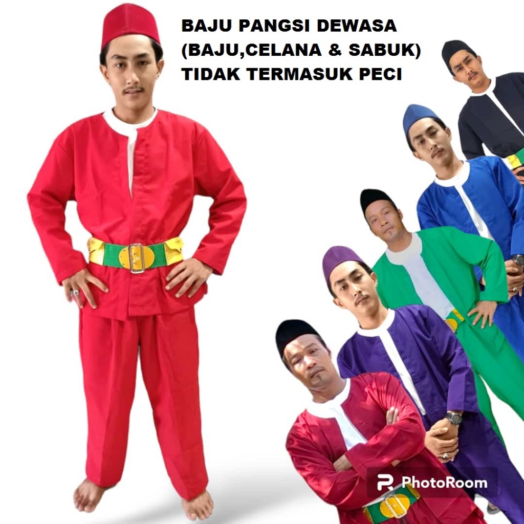 Jual Baju Pangsi Baju Silat Pakaian Tradisional Adat Betawi Dewasa ...