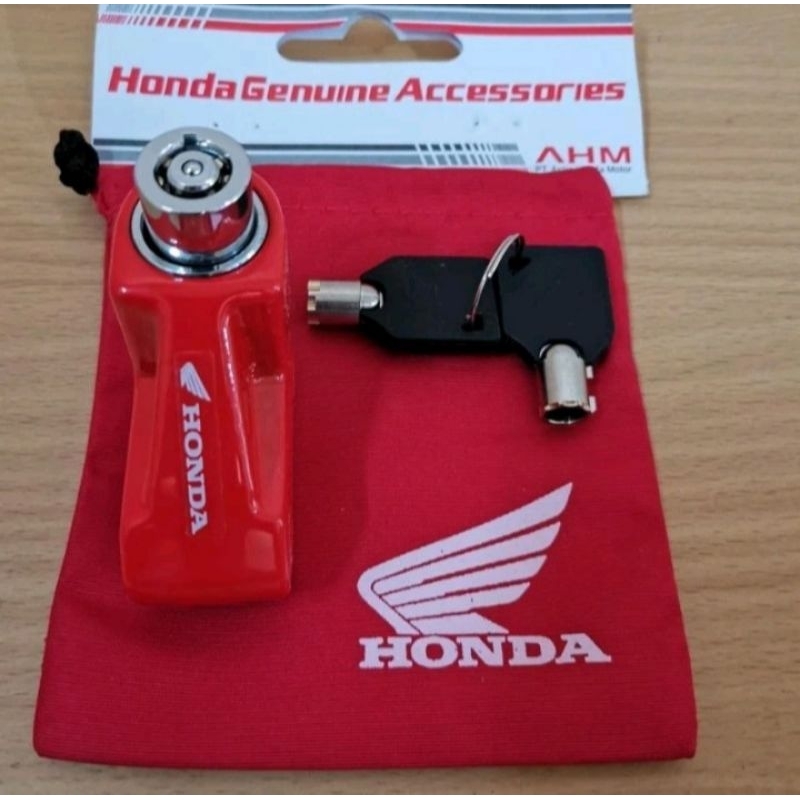Jual Kunci gembok cakram disclock Motor Honda Original AHM | Shopee ...