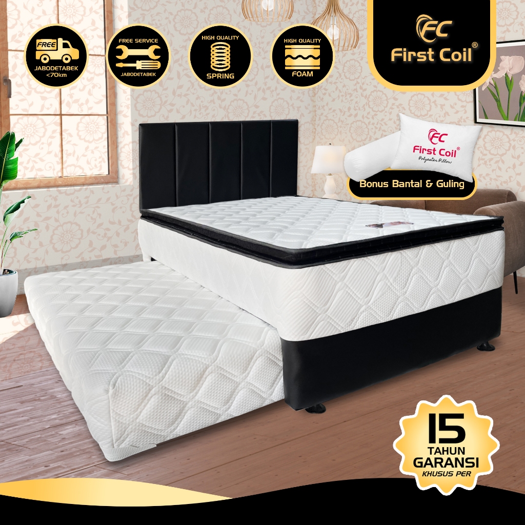 Jual First Coil Springbed 2 in 1 Pillowtop - Kasur Springbed 2 in 1 ...