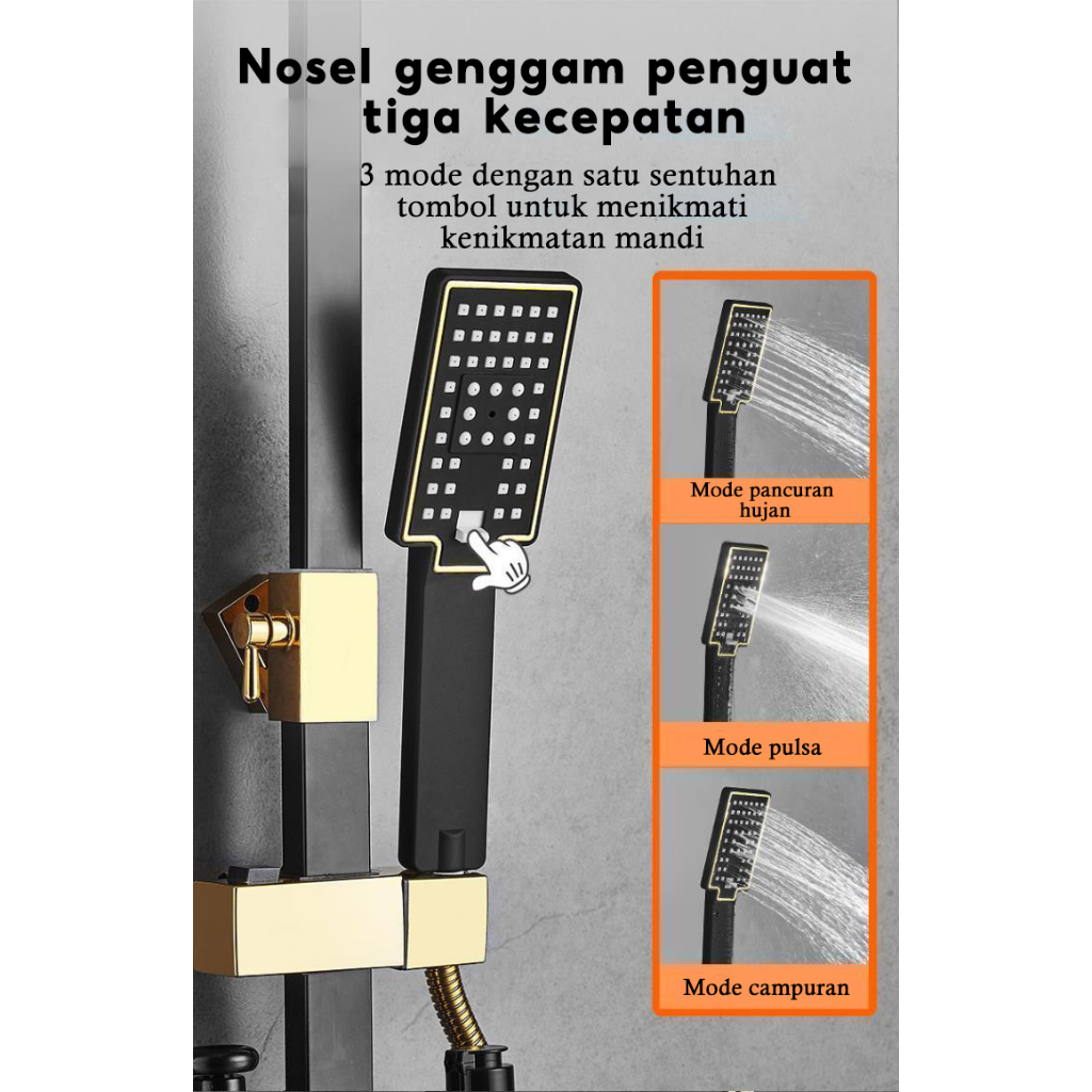 Jual Shower Kamar Mandi 4 Dalam 1 Set Dengan Sprayer Faucet Sprayer ...