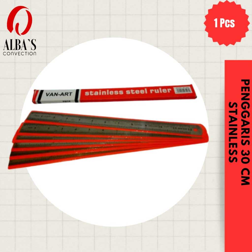 Jual Penggaris Besi 30 Cm Elastis Van - Art Ecer dan lusinan | Shopee ...