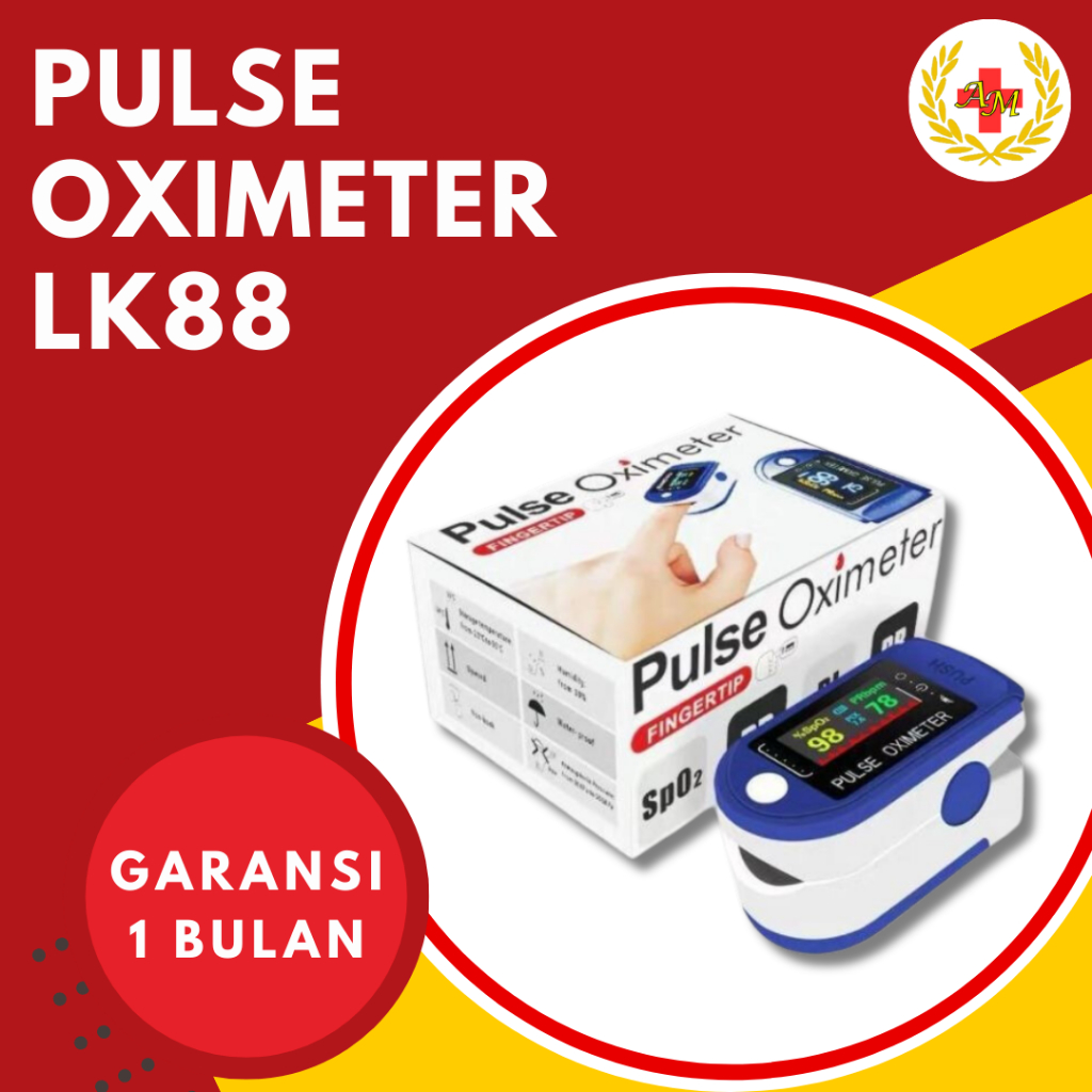 Jual Pulse Oximeter Pulse Oxymeter Fingertip Alat Saturasi Oksigen O2 ...
