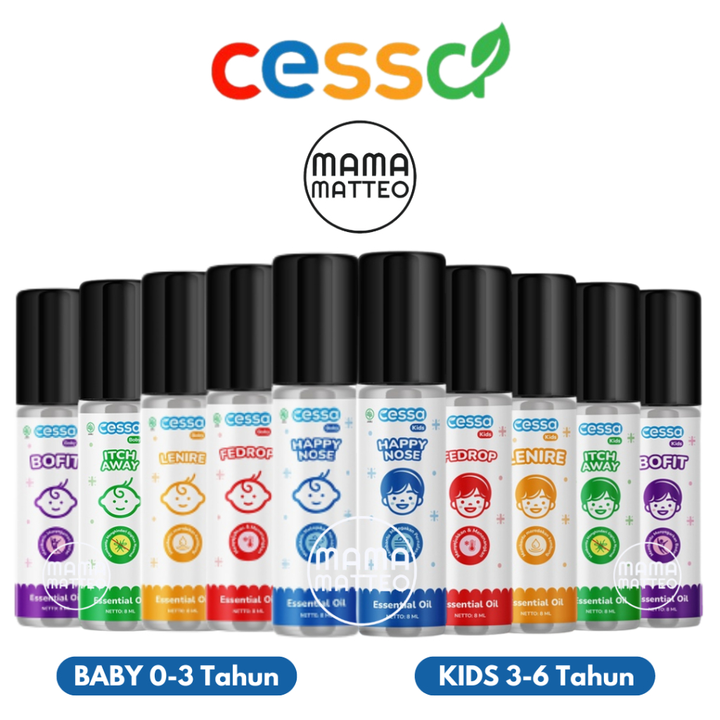 Jual CESSA Baby Kids Natural Essential Oil 8ml / Cessa Biru Cough N Flu ...