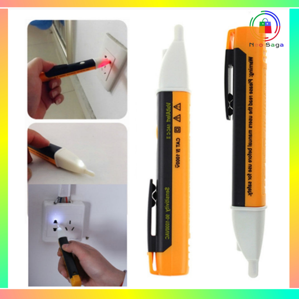 Jual Alat Test Pen Listrik Non contact Voltage Tester Pen 90-1000V Alat ...